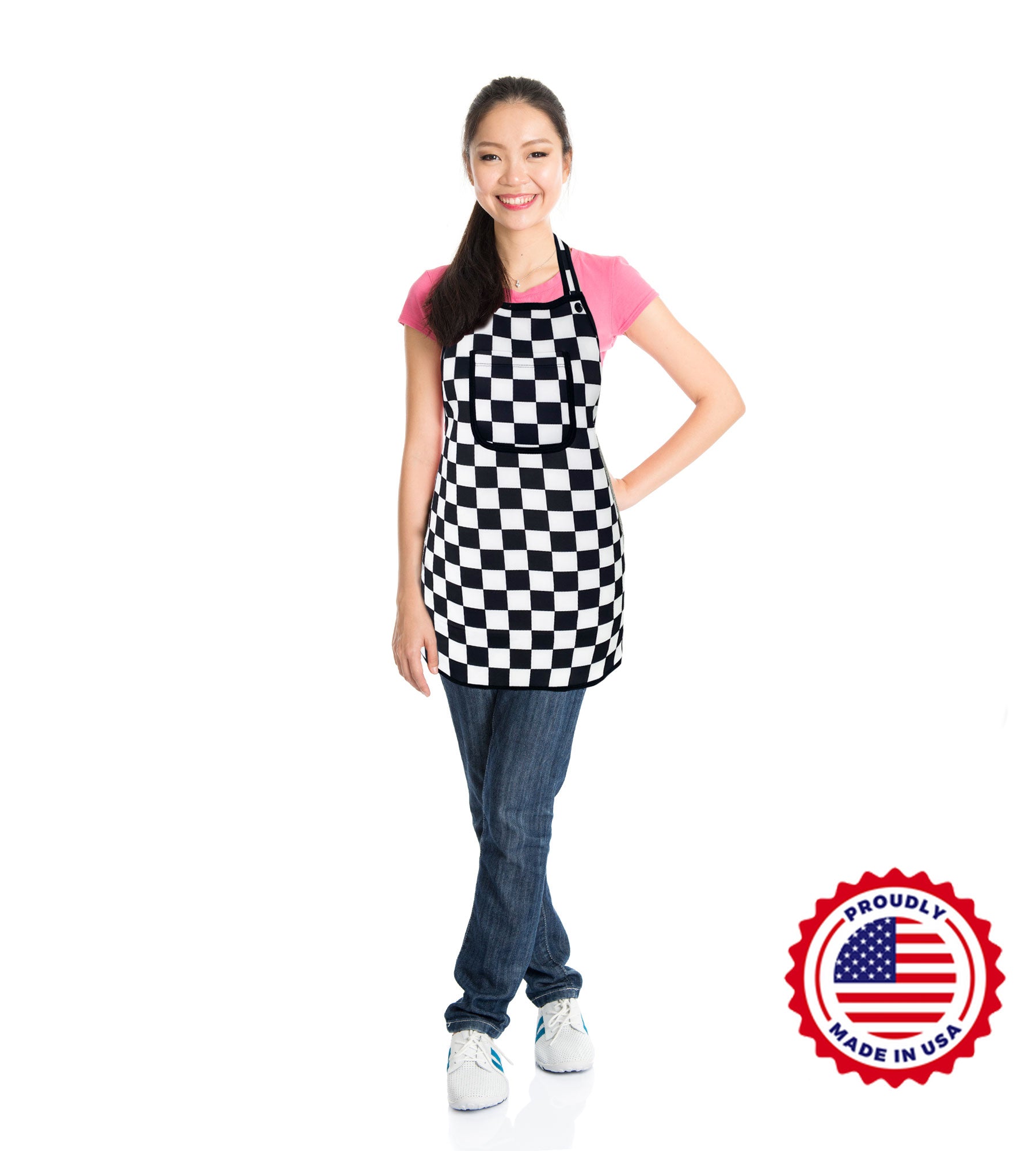 Checkered Flag Apron - Petite – MyShield USA
